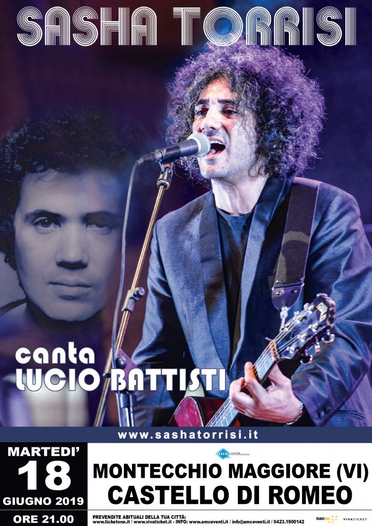 Estate d’Eventi a Montecchio Maggiore: Sasha Torrisi canta Lucio Battisti
