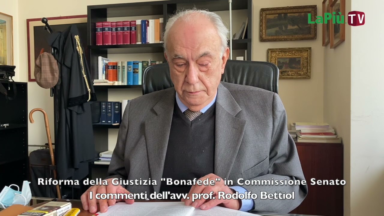 La riforma della giustizia "Bonafede" in Commissione Senato, avv. prof ...