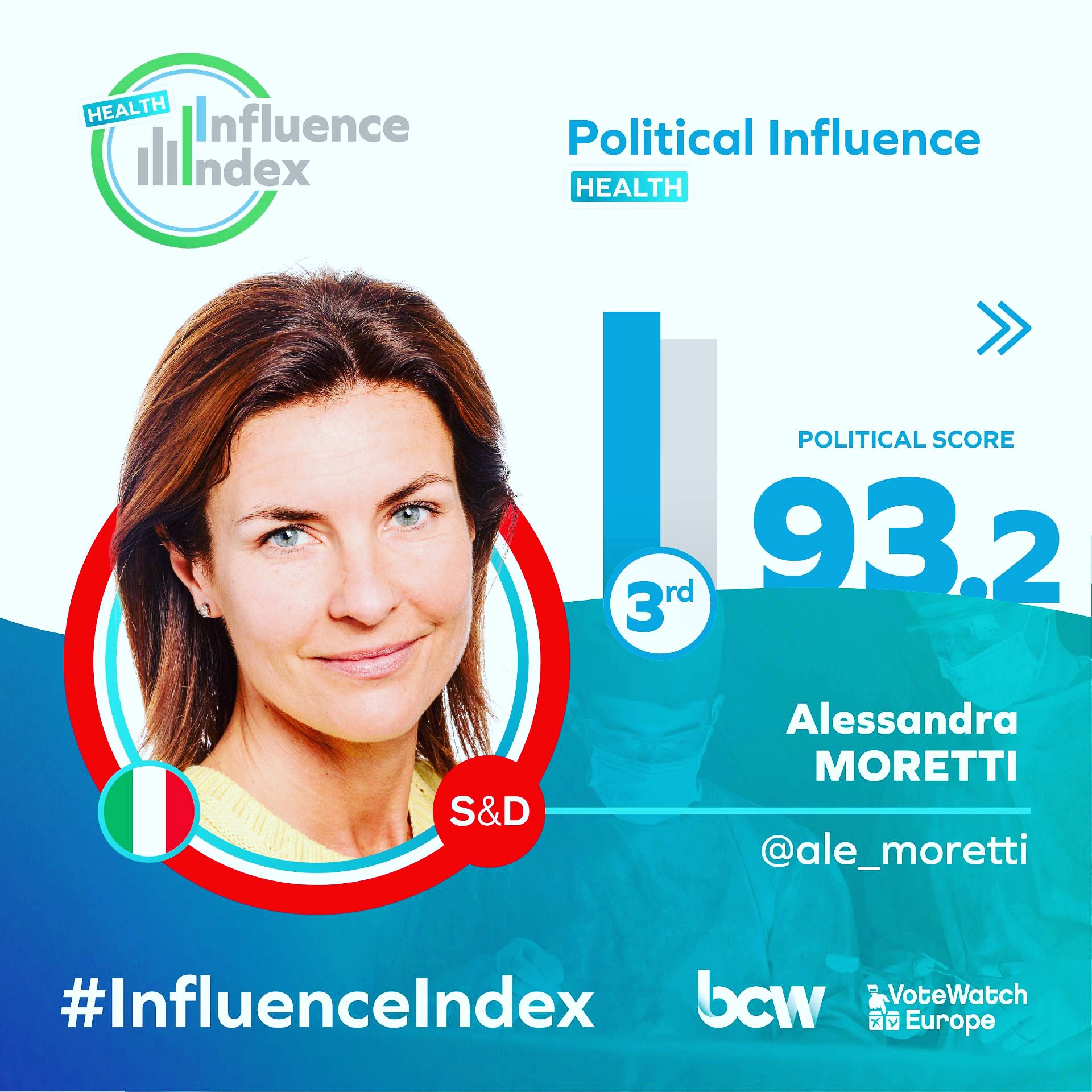 Salute, eurodeputata vicentina Moretti (PD) terza tra i più influenti